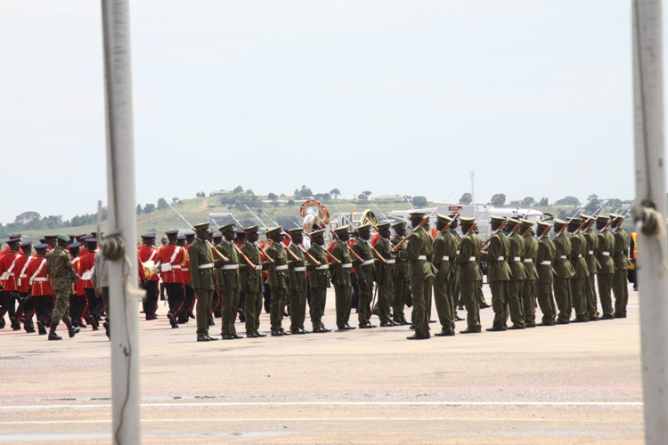 Tears Roll As Late Gen. Aronda's Body Arrives. - Entebbe News